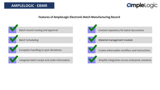 Electronic batch manufacturing record | PPTX