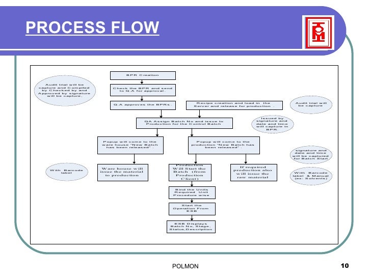 'Electronic Batch Process recording system