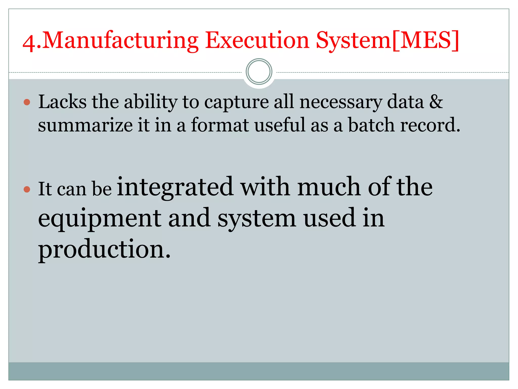 Electronic batch record management in pharmaceutical industry | PPTX
