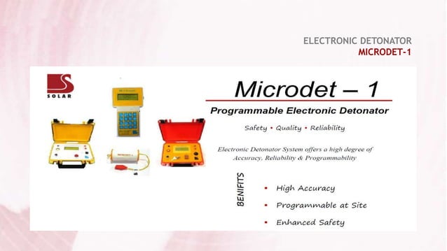 Electronic Blasting System - Microdet (Electronic Detonator).pptx