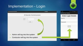 Electronic bus ticketing system ppt | PPTX