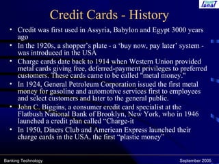 Electronic cards credit and debit | PPT