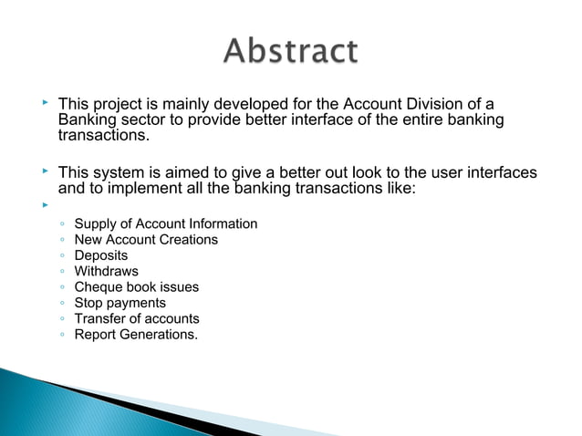 Electronic cash controller | PPT | Databases | Computer Software and ...