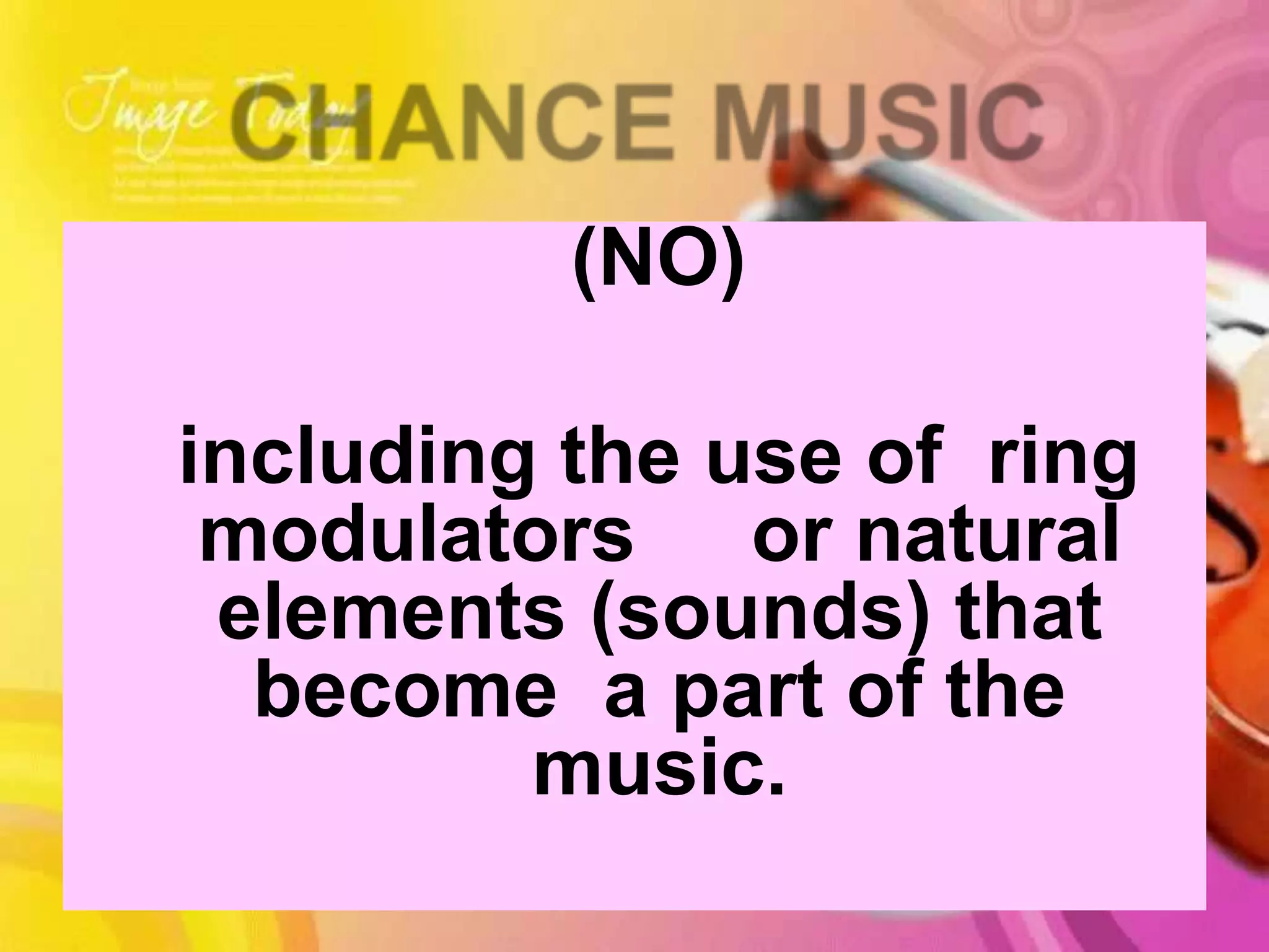 electronicchancemusic.pptx | Classical Music | Music