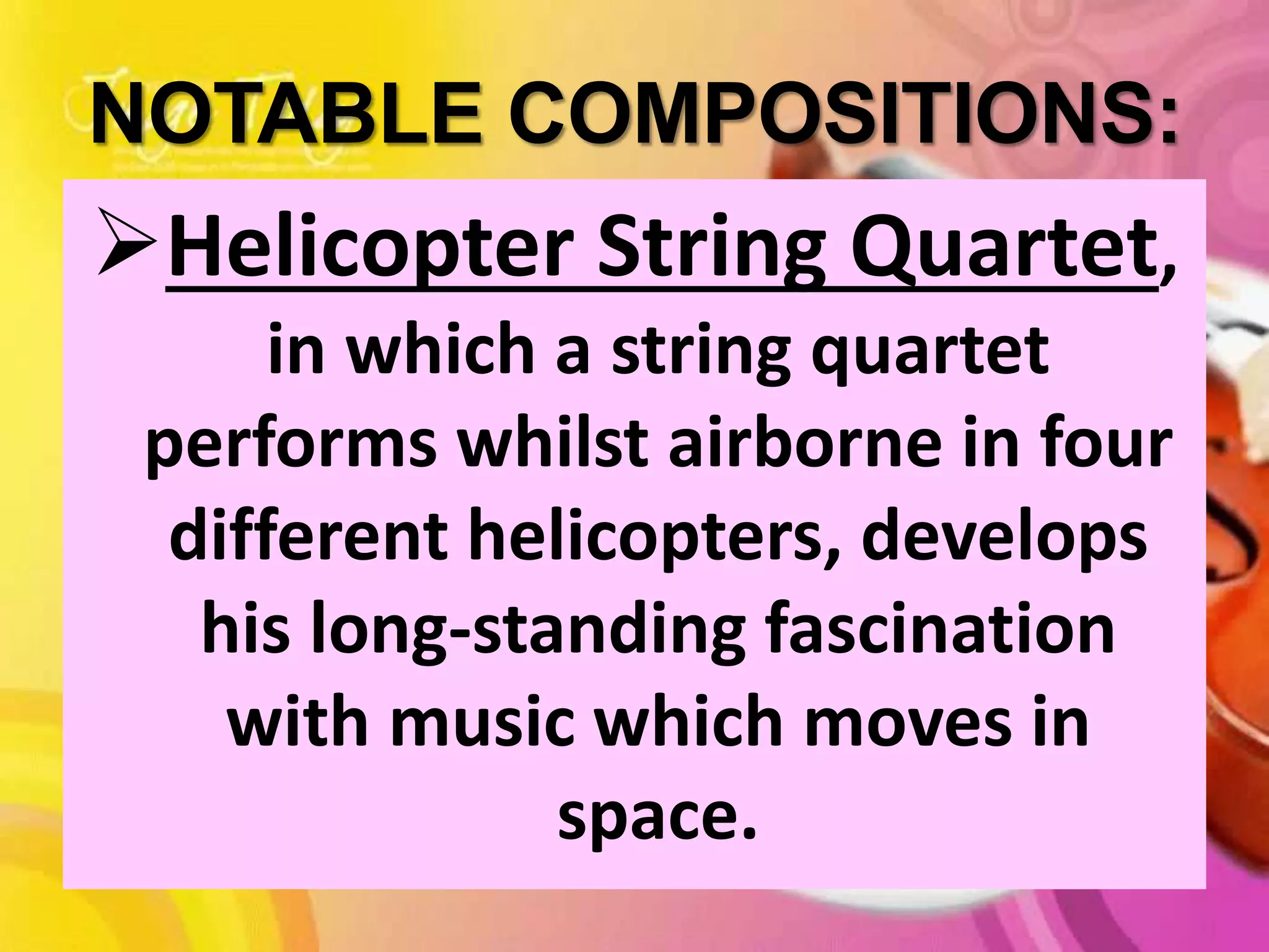 Electronic & chance music | PPTX | Classical Music | Music