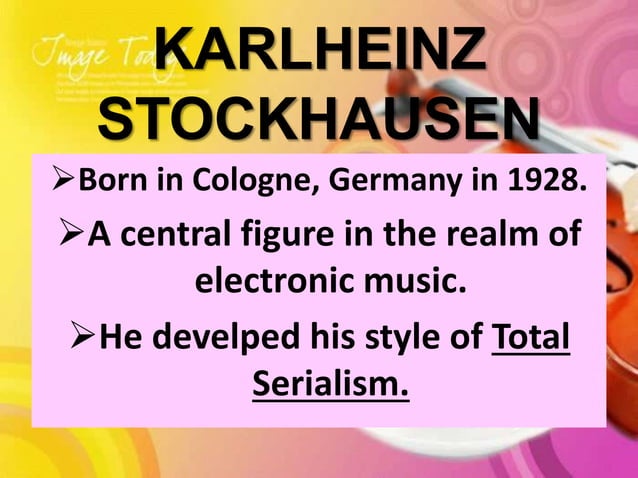 Electronic & chance music | PPTX | Classical Music | Music