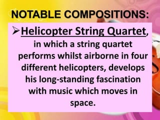 Electronic & chance music | PPTX | Classical Music | Music