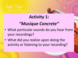 Electronic & chance music | PPTX