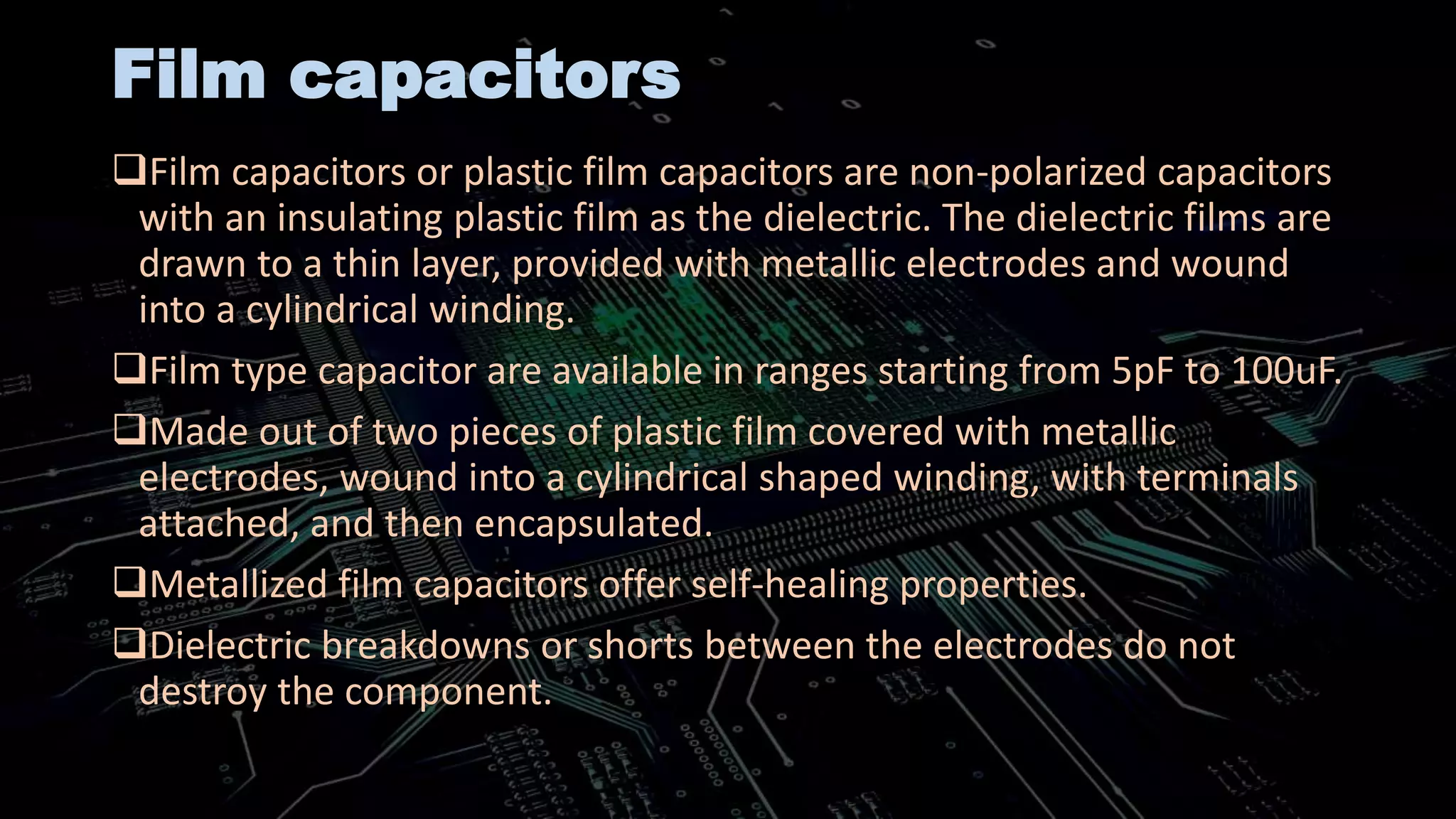 Types of Capacitors | PPTX