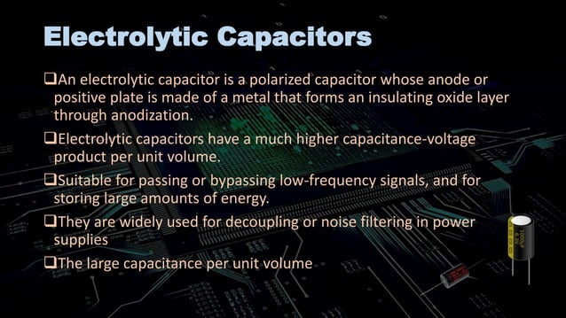 Types of Capacitors | PPTX | Chemistry | Science