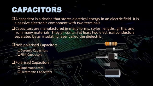 Types of Capacitors | PPTX | Chemistry | Science