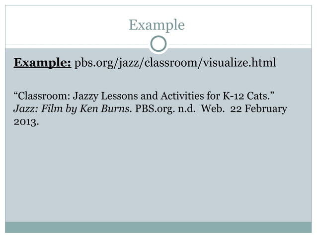 Electronic Citations | PPT