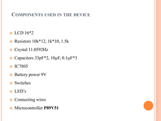Electronic code lock device | PPTX