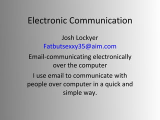 Electronic Communication | PPT