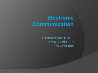 Electronic communication | PPTX