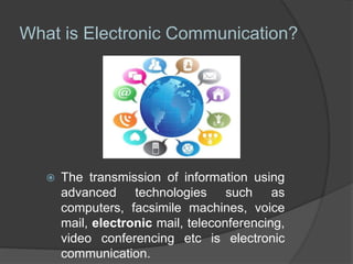 Electronic communication | PPTX