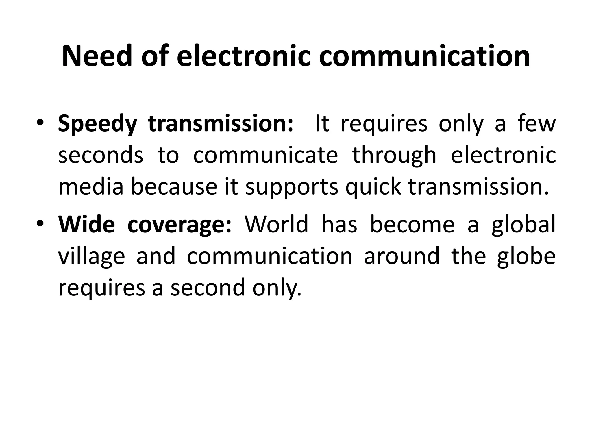 Electronic communication | PPTX