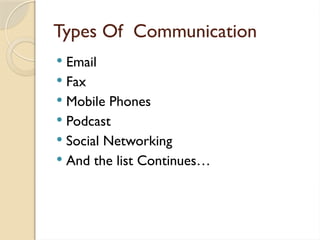ELECTRONIC COMMUNICATION and how to use it via Technology | PPTX