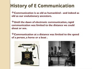 ELECTRONIC COMMUNICATION and how to use it via Technology | PPT