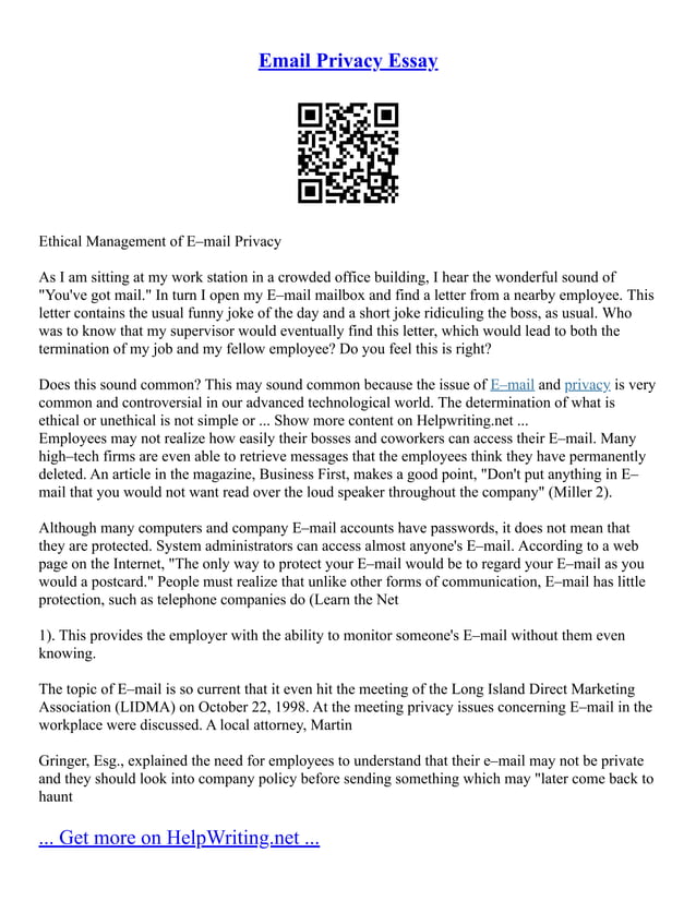 Electronic Communication Privacy Act 1986 | PDF | Email | Internet
