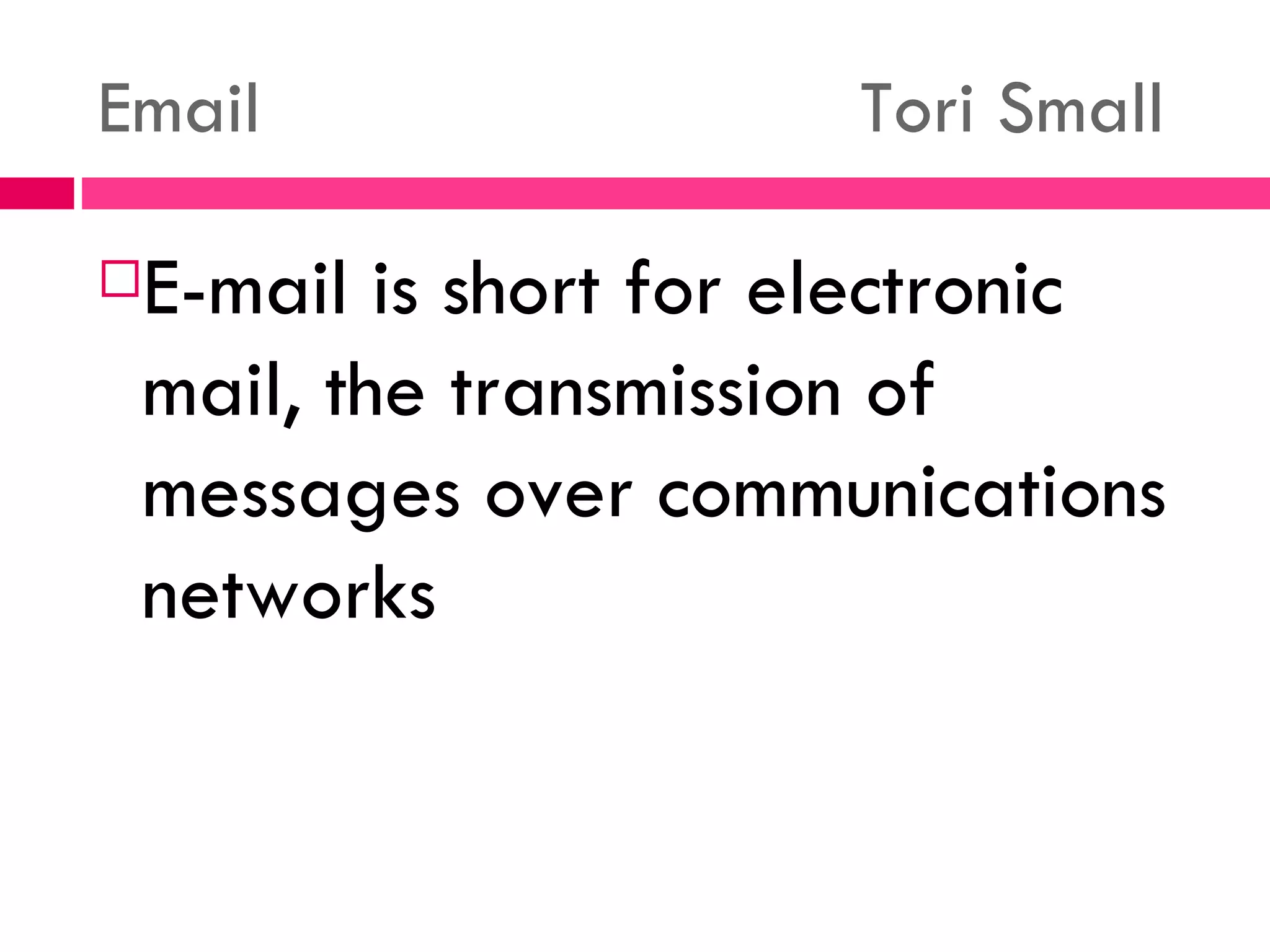 Electronic Communications | PPT