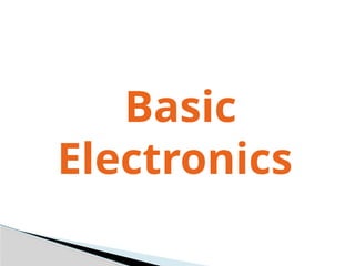 CSS NC II: ELECTRONIC COMPONENTS AND ITS FUNCTION | PPTX