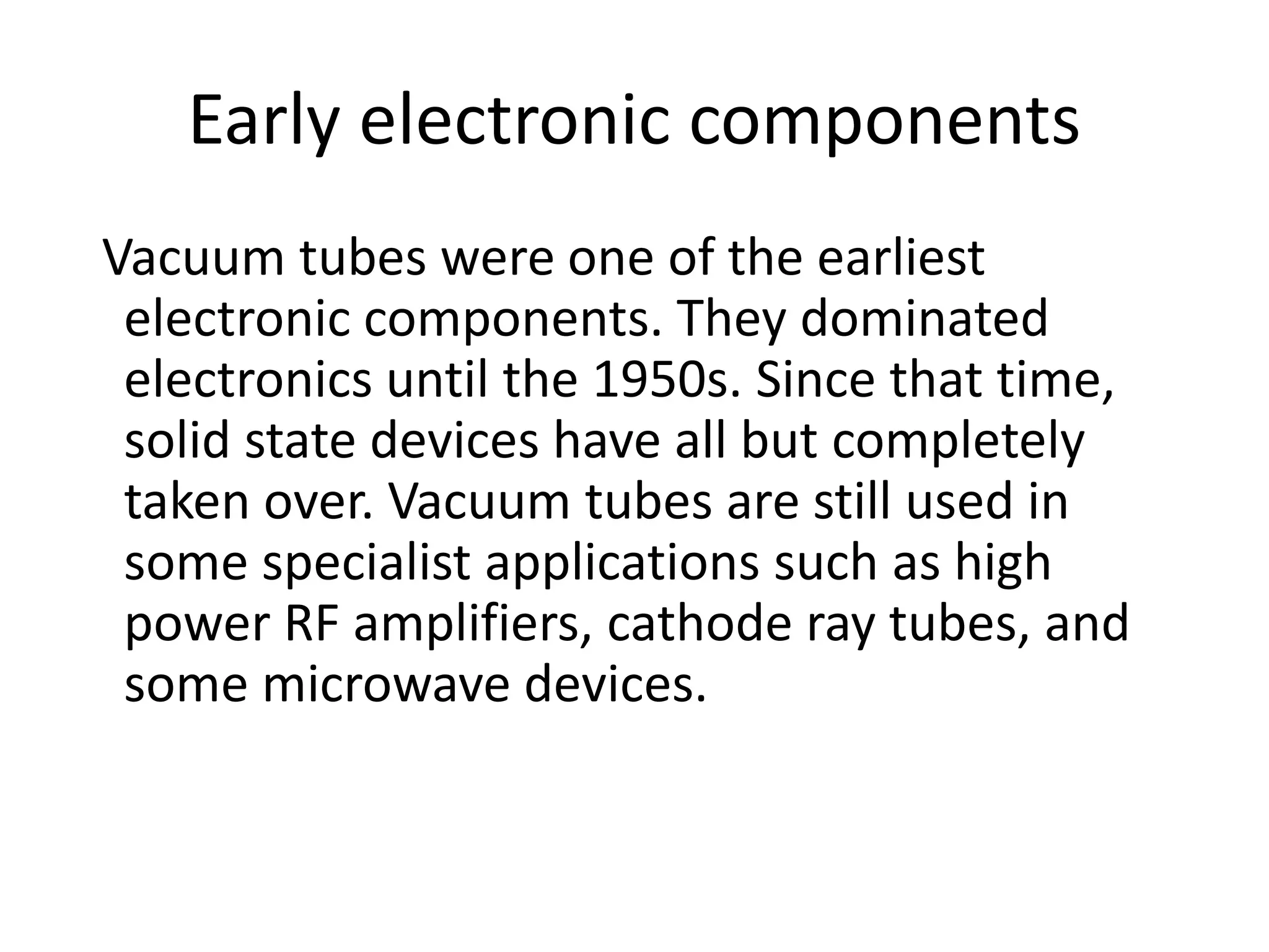 Electronic components ppt | PPTX