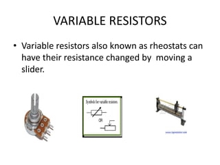 Electronic components ppt | PPTX
