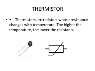 Electronic components ppt | PPTX