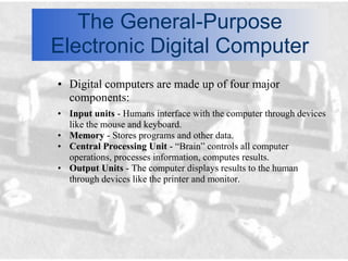 Electronic computer classification | PPT