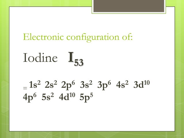 Electronic configuration | PPTX | Chemistry | Science