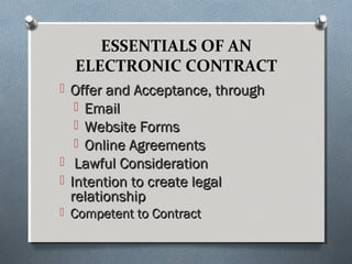 Electronic contracts | PPT