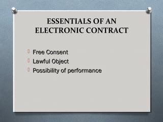Electronic contracts | PPT