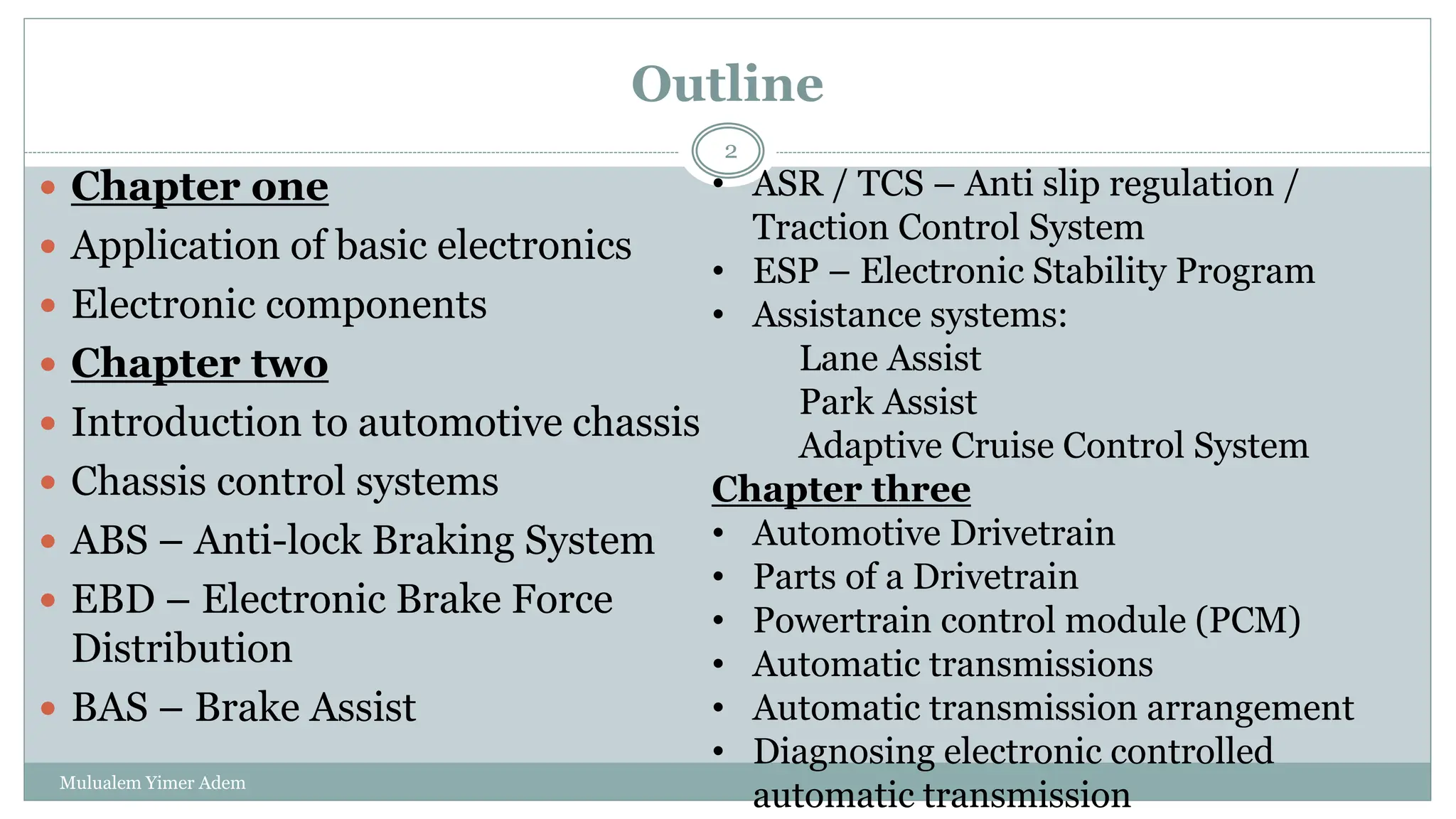Electronic controlled Automotive chassis and drive train.pptx