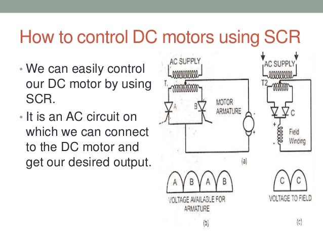Dc Motor Controller Scr Diagram