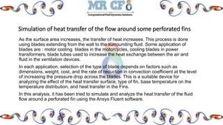 CFD simulation of electronic cooling by ansys fluent | PPSX