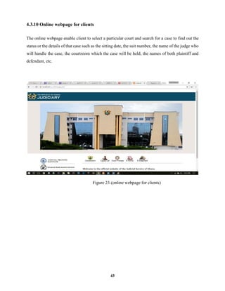ELECTRONIC COURT CASE MANAGEMENT SYSTEM_Project | PDF