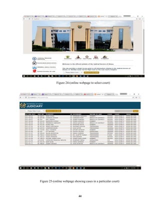 ELECTRONIC COURT CASE MANAGEMENT SYSTEM_Project | PDF
