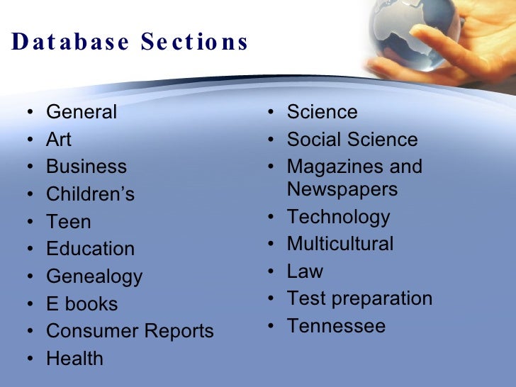 Electronic Databases