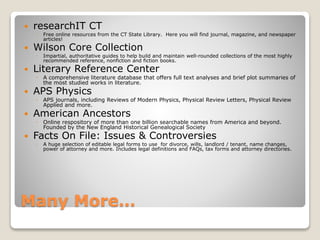 Electronic Databases | PPTX