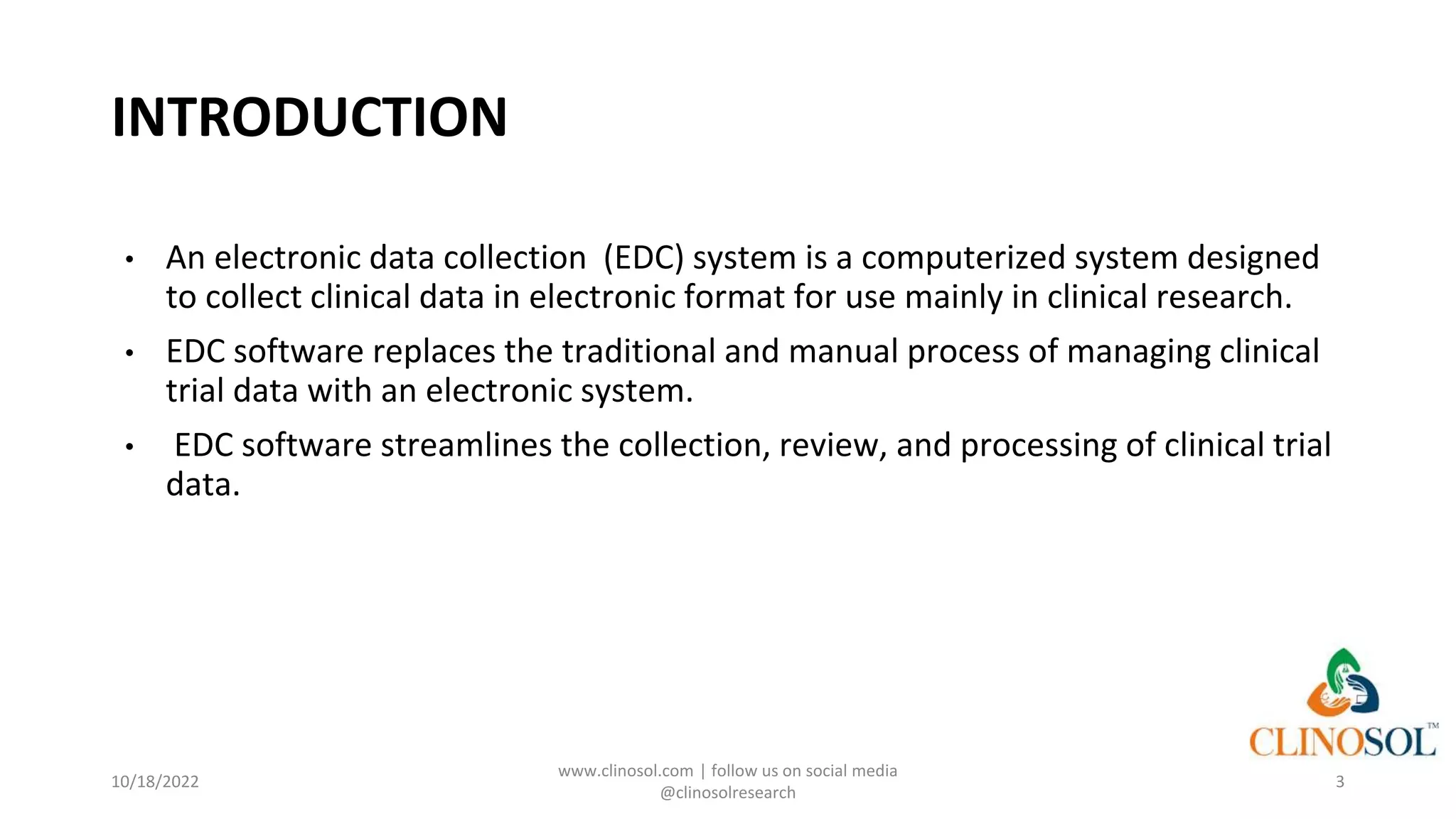 Electronic Data Capture (EDC) Systems: Streamlining Data Collection and Management | PPTX