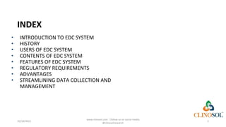 Electronic Data Capture (EDC) Systems: Streamlining Data Collection and ...