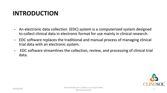 Electronic Data Capture (EDC) Systems: Streamlining Data Collection and Management | PPTX ...