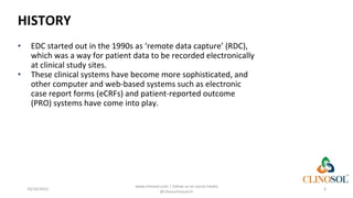Electronic Data Capture (EDC) Systems: Streamlining Data Collection and ...
