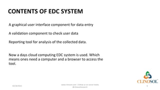Electronic Data Capture (EDC) Systems: Streamlining Data Collection and Management | PPTX