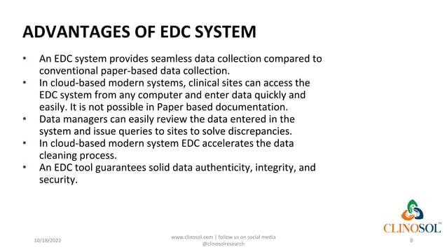 Electronic Data Capture (EDC) Systems: Streamlining Data Collection and Management | PPTX ...