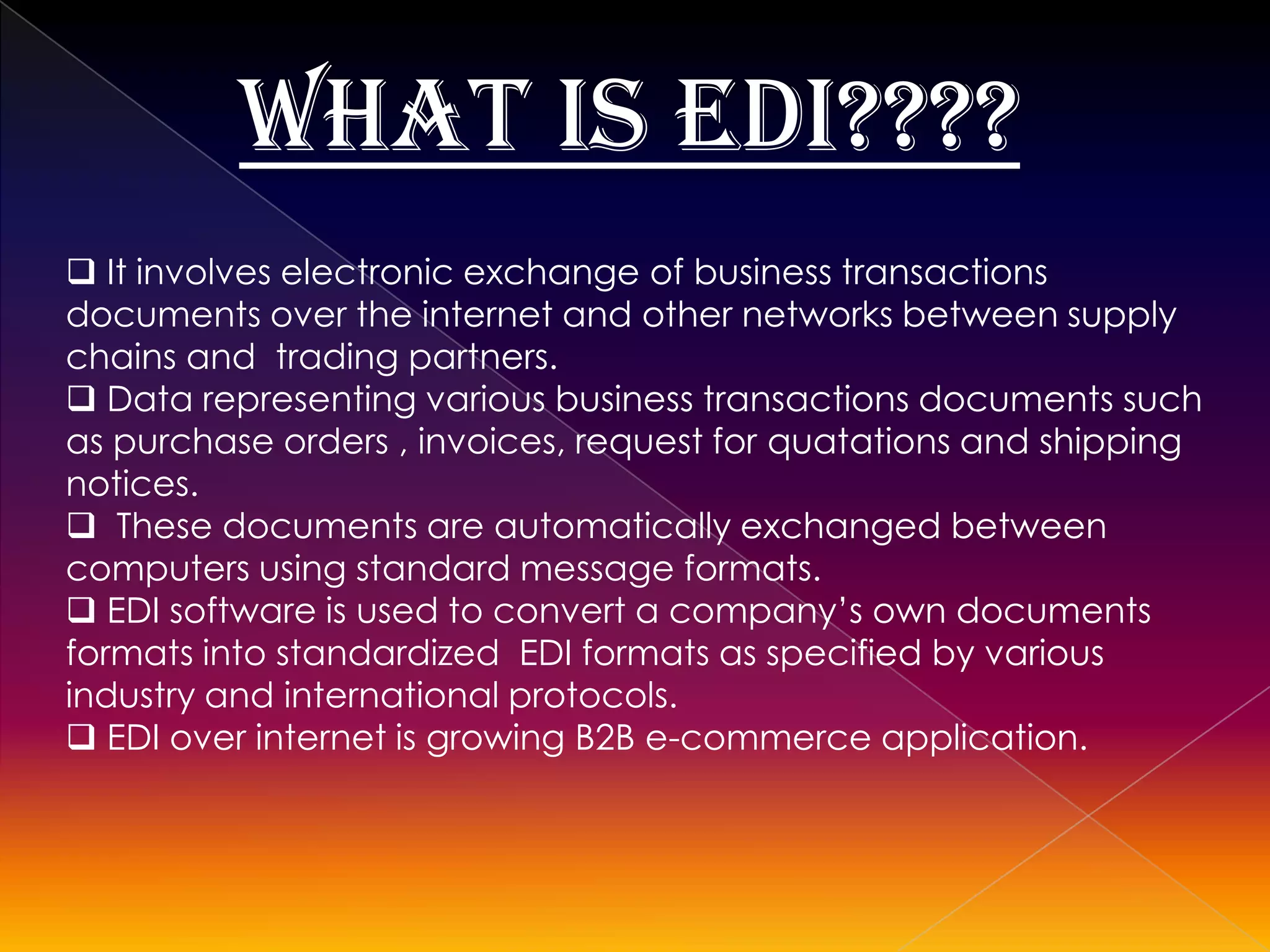 Electronic data interchange | PPTX