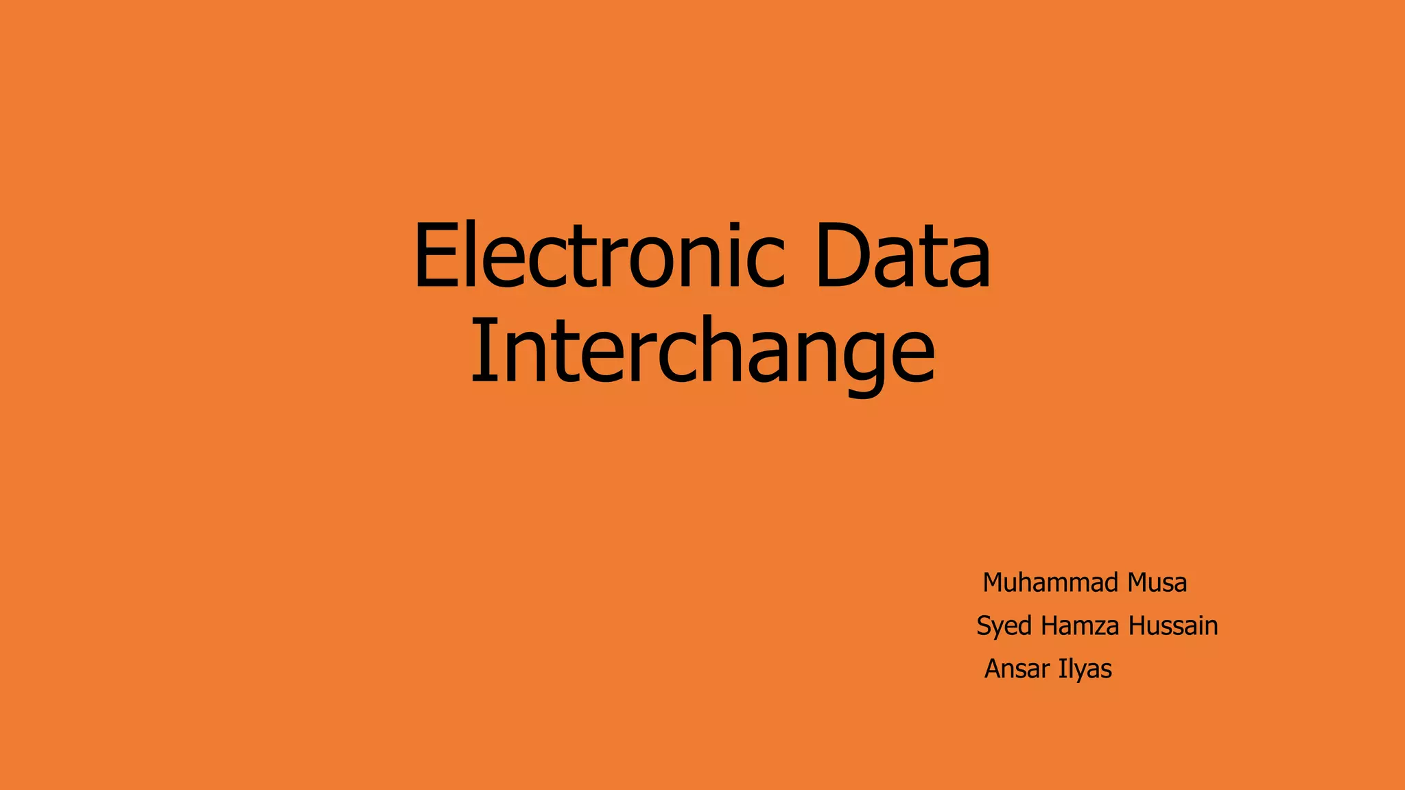 Electronic data interchange | PPT