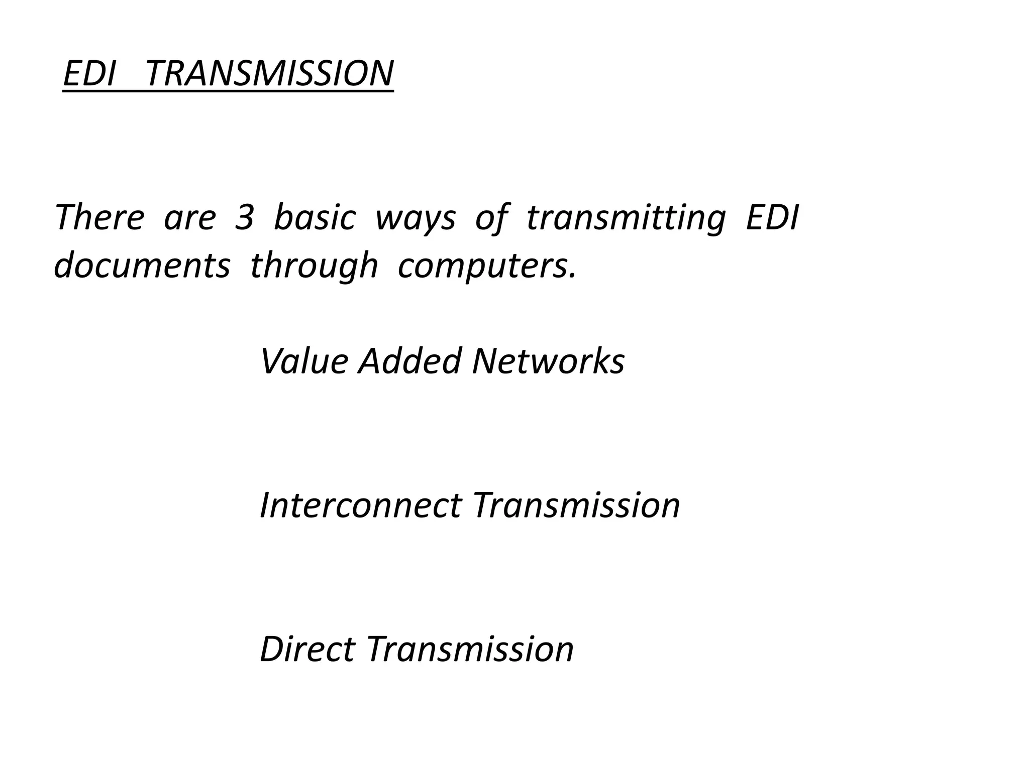 Electronic data interchange (edi) | PPTX
