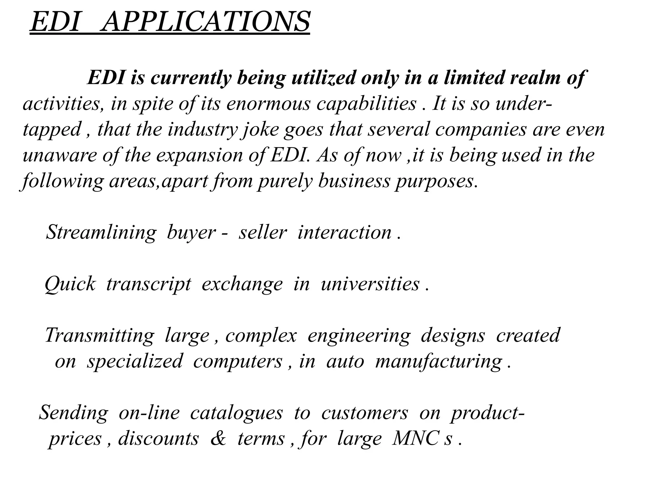 Electronic data interchange (edi) | PPTX